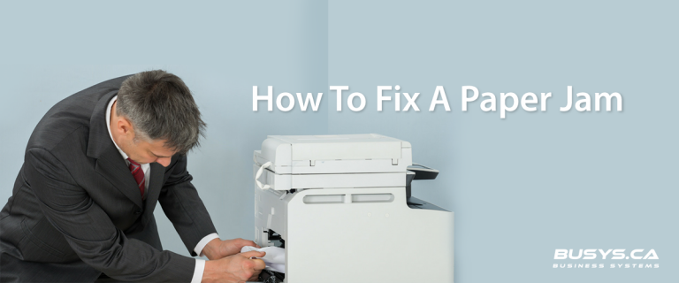 How To Fix Office Printer Paper Jams Fast! | Busys.ca